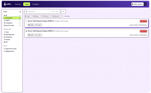 Nullify | The First AI-Powered Platform for AppSec Teams